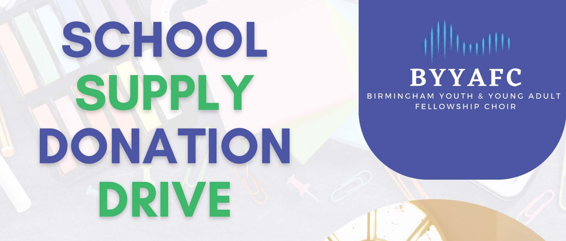 School Supply Donation Drive - 16th Street Baptist Church